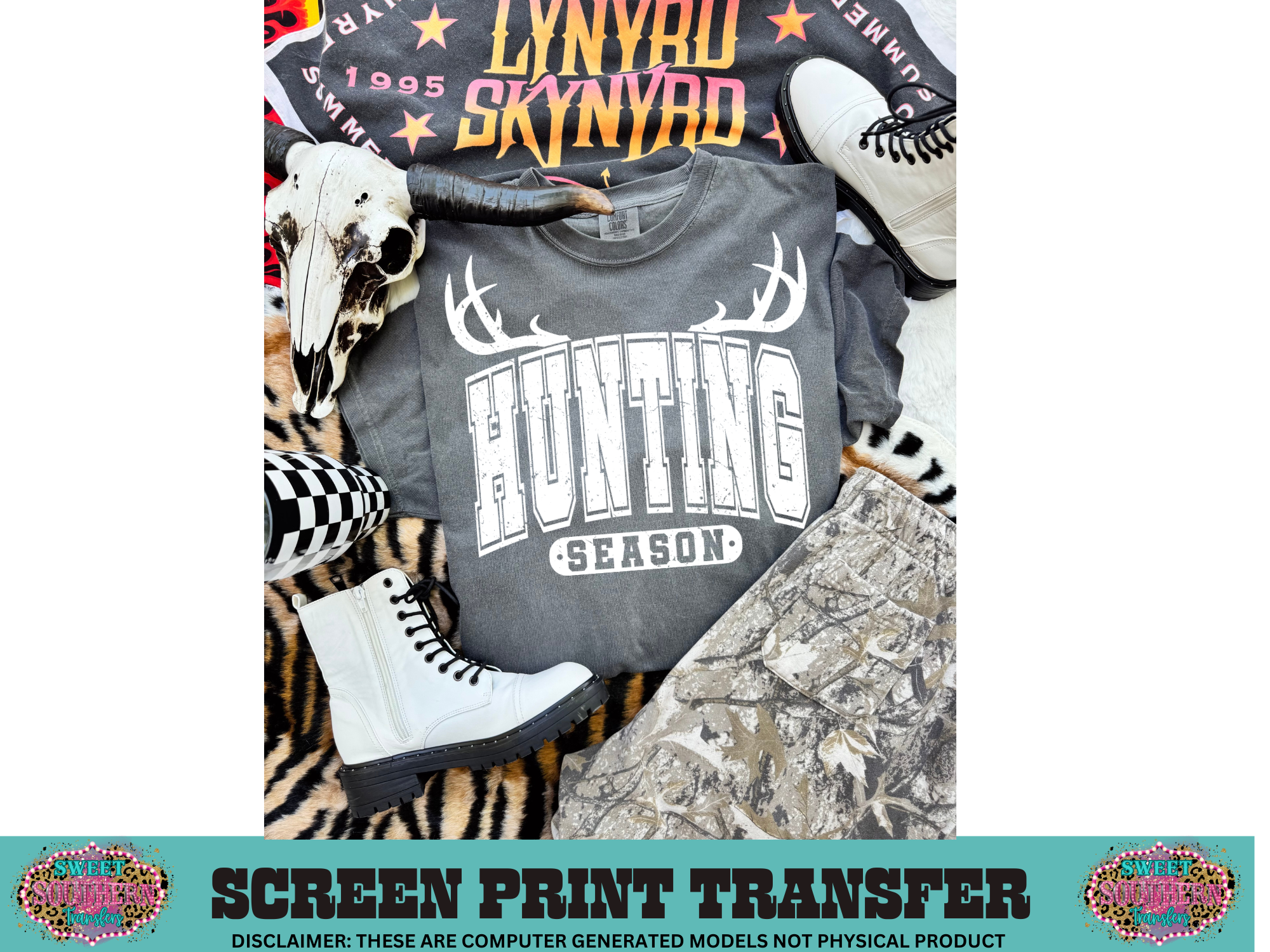 SINGLE COLOR SCREEN PRINT - HUNTING SEASON – Sweet Southern Transfers LLC