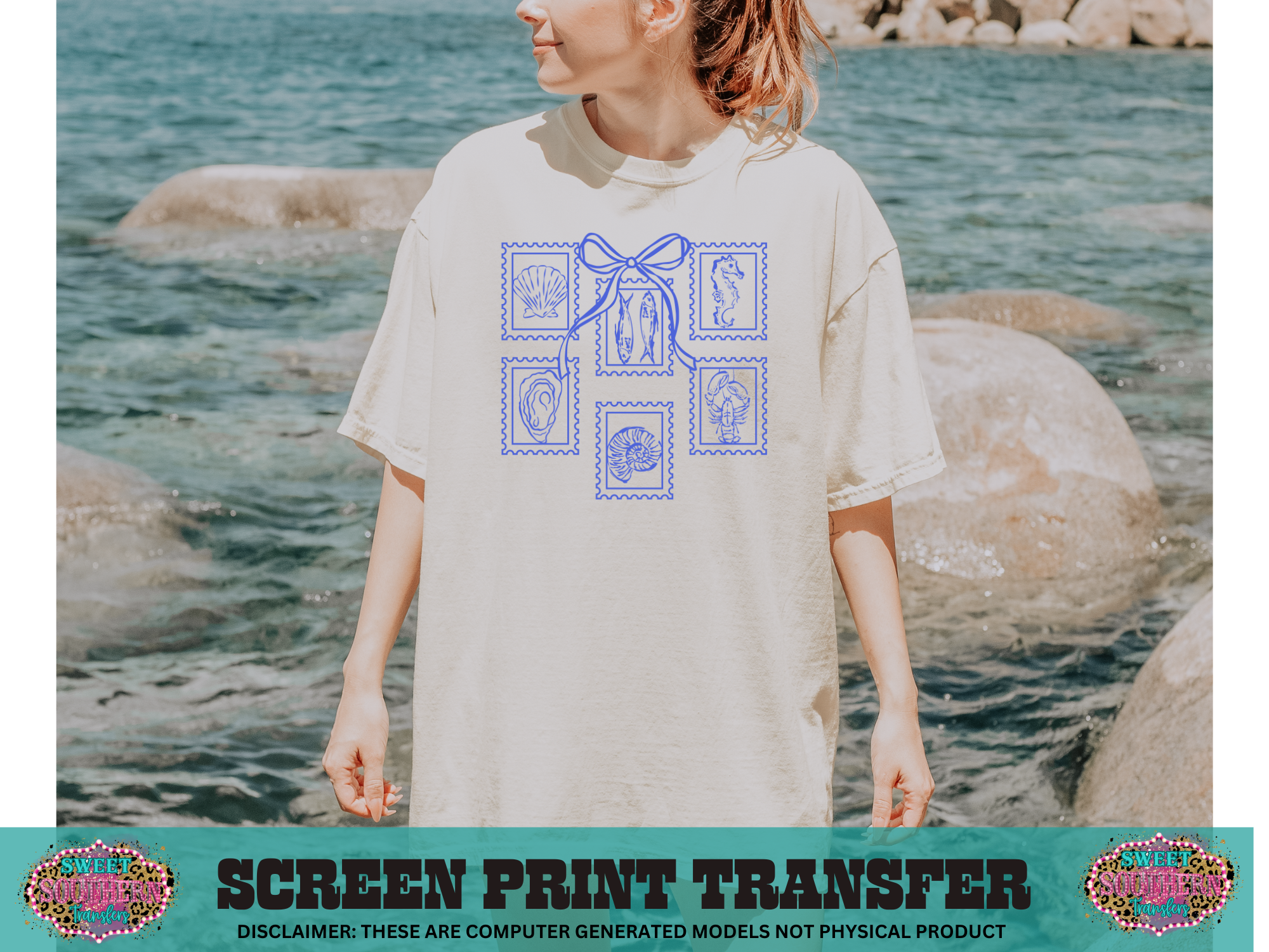 SINGLE COLOR SCREEN PRINT - BEACH BOW SYMBOLS – Sweet Southern ...
