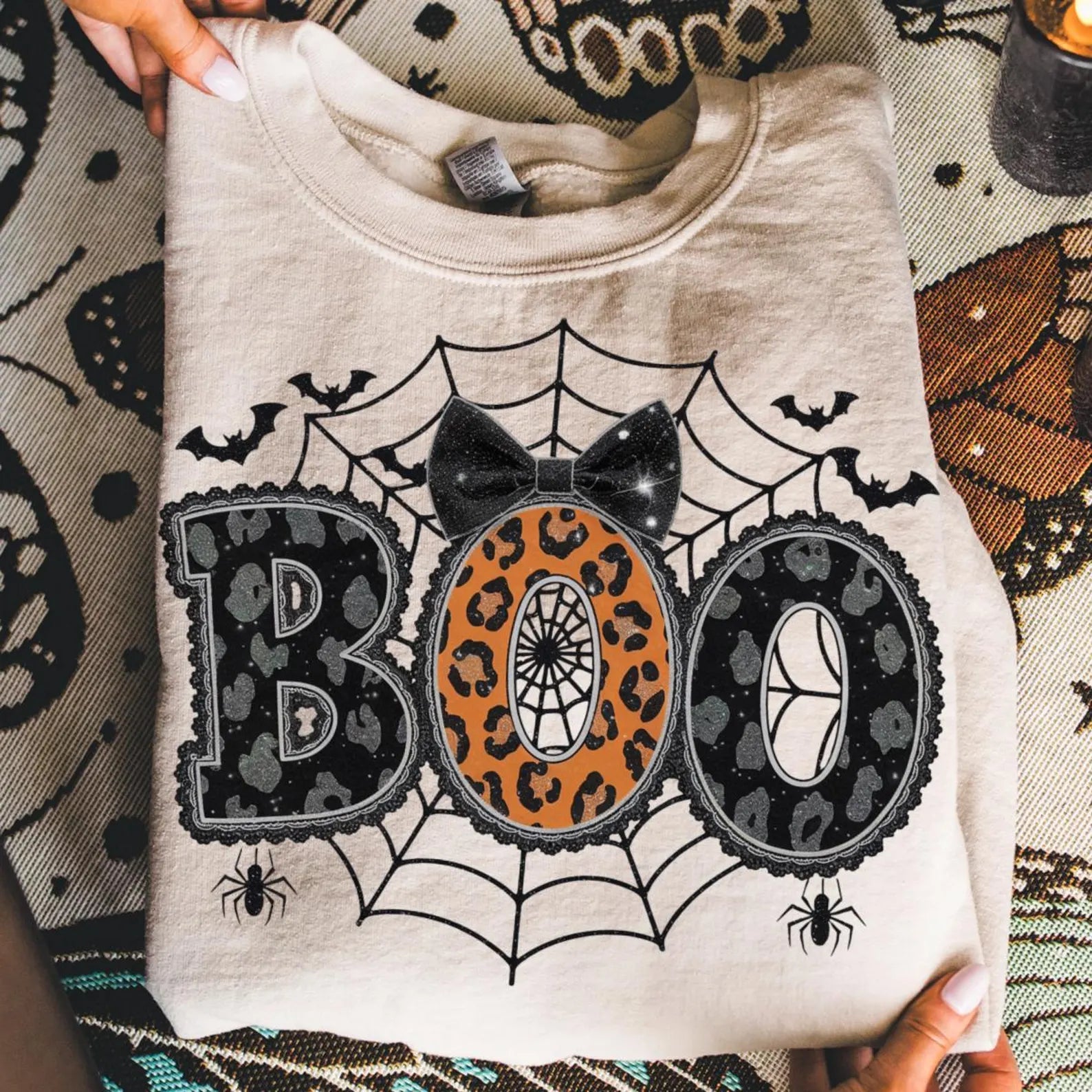 FULL COLOR SCREEN PRINT - BOO CHEETAH – Sweet Southern Transfers LLC